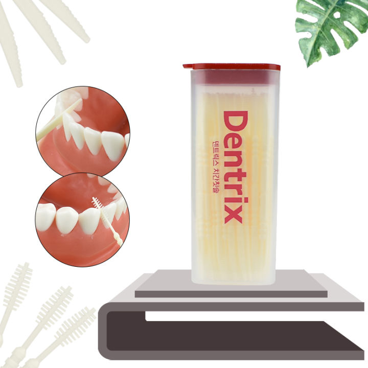 Dental Brush Double-headed Toothpick Oral Care Teeth Sticks Floss Pick ...