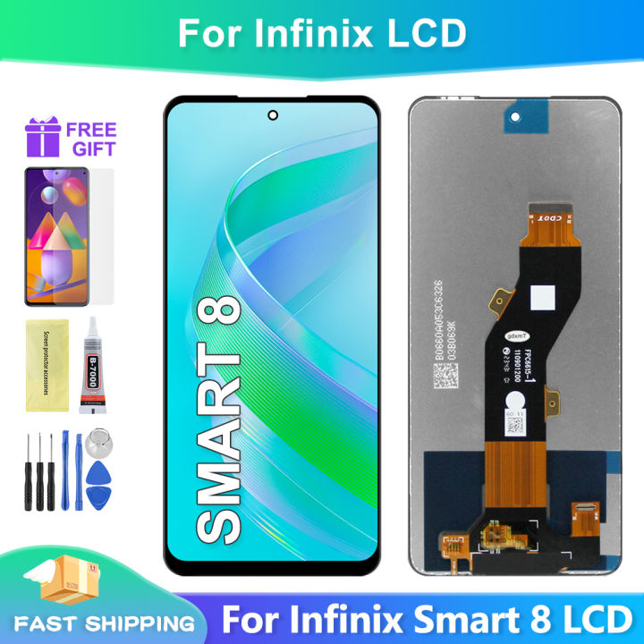 Original LCD For Infinix Smart 8 / Smart 8 HD / Smart 8 Pro X6525 X6525B LCD Display Touch ...