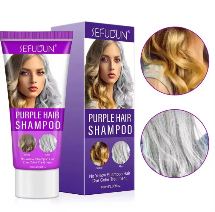 T.LI 》》 No Blonde Shampoo Purple Hair Shampoo Ultravioleta Ash Gray ...