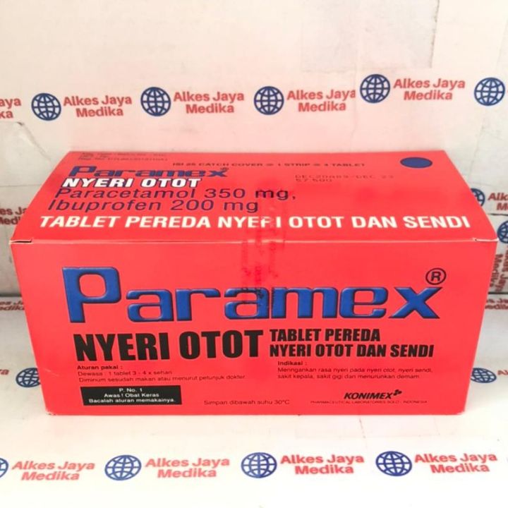 Paramex Nyeri Otot Box Isi 25 Strip 4 Tablet - Obat Nyeri Otot | Lazada ...