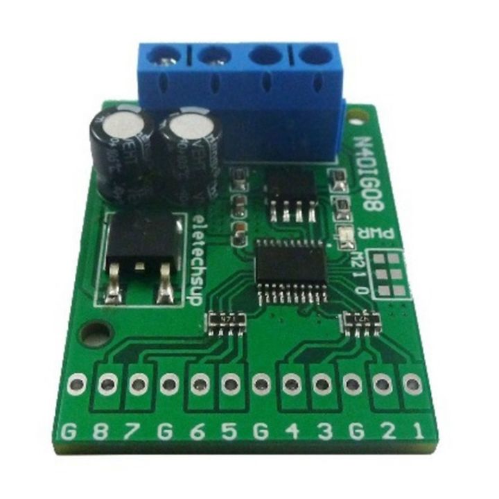8Ch Input/Output Digital Switch TTL LvTTL CMOS RS485 IO Control Module Modbus Rtu Board for PLC ...