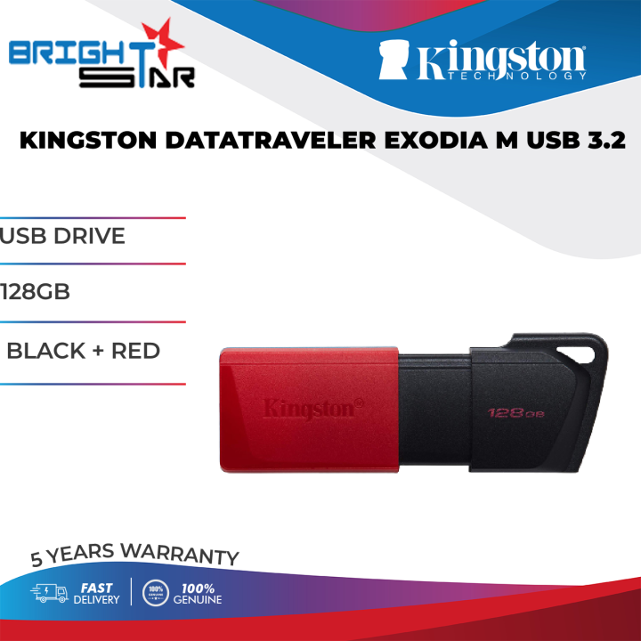 KINGSTON DATATRAVELER EXODIA M DTXM PENDRIVE 128GB USB 3.2 RED | Lazada