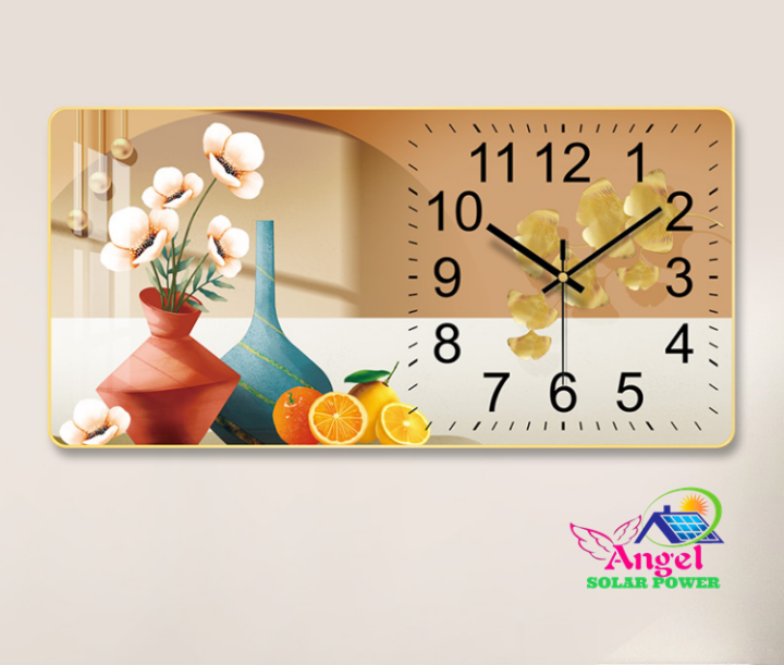 1 Piece 19x39cm Rectangular Wall Clock Modern Living Room Decoration ...