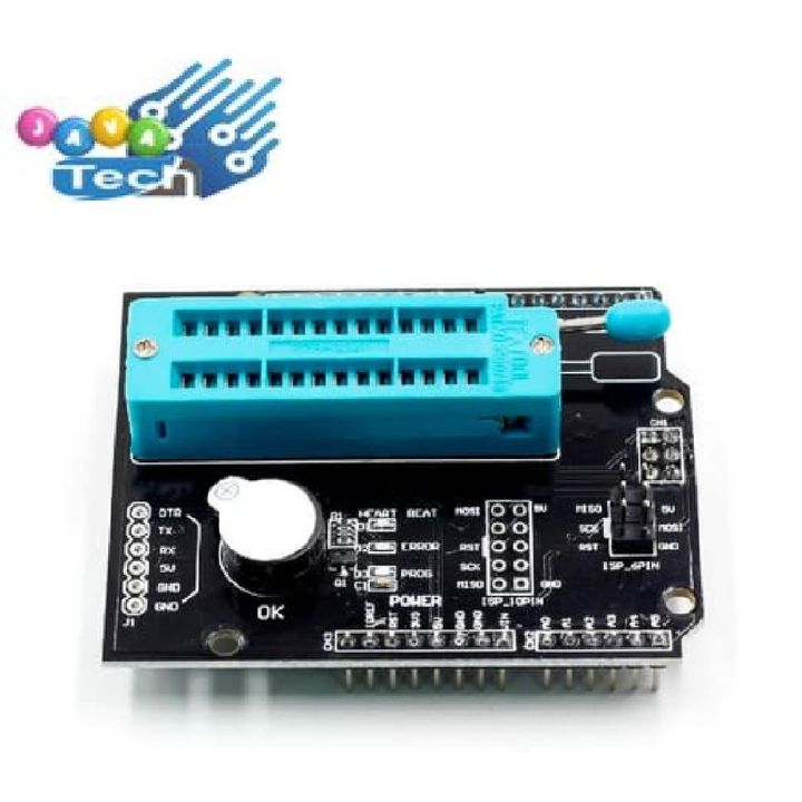 AVR ISP Shield Burning Bootloader Programmer Atmega328P for Arduino ...