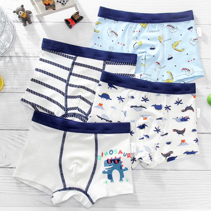 4Pcs Cacti Keno Boxer Briefs for Children Stretch Cotton Underwear For ...