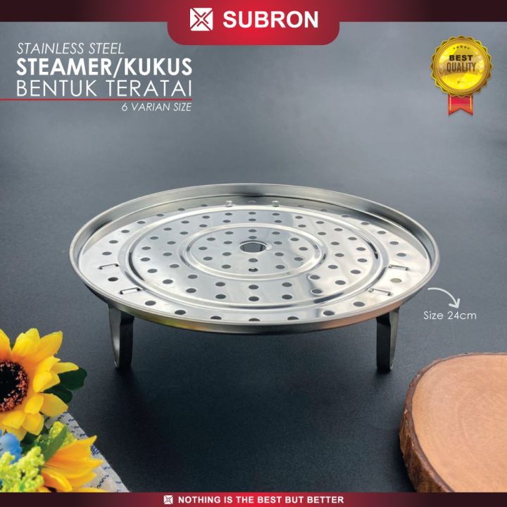 SUBRON Steamer Alas Kukus Teratai 24 cm Tatakan Stainless Steel 6 ...