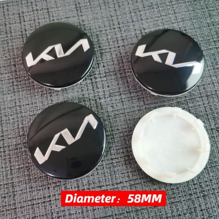 4pcs 58mm KIA rim cap new design for k2, k3,k5, forte, rio, picanto ...
