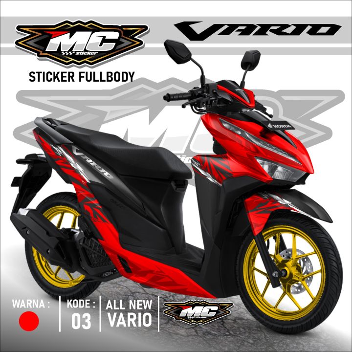 MC Cutting Sticker - MCD.03 Decal Stiker Vario 125 150 New Full body ...
