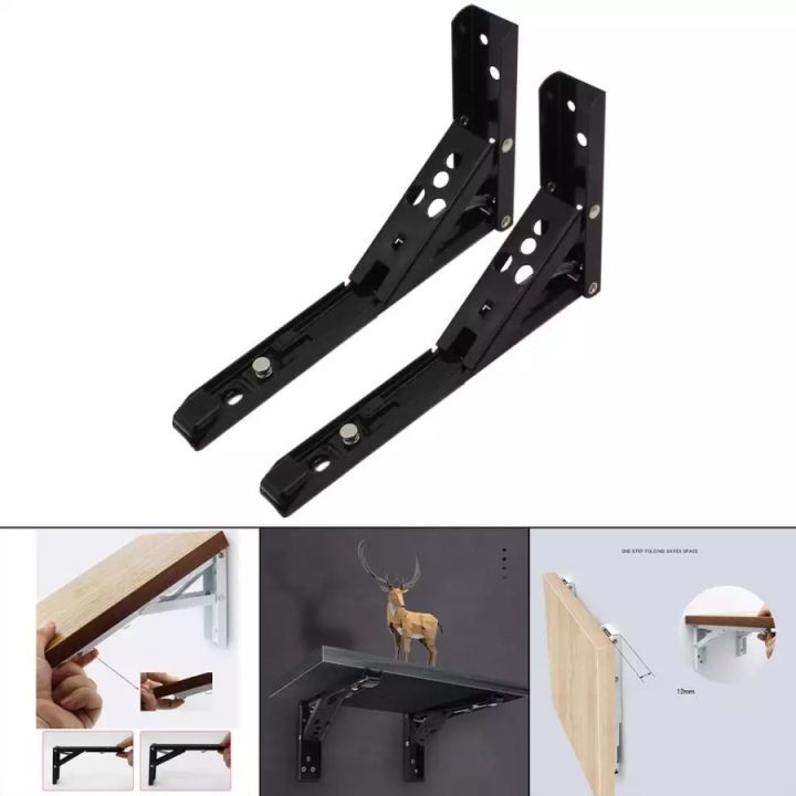 Siku Engsel Lipat Rak Gantung Dinding Bracket Dudukan Sikutan Meja ...