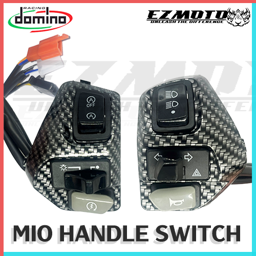 DOMINO HANDLE SWITCH Pair with Hazzard Light for ALL MIO Aerox / Sporty ...