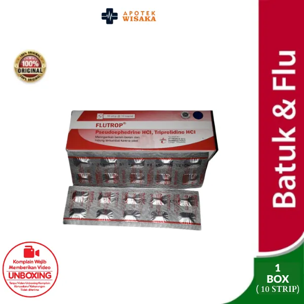 FLUTROP KAP 1 BOX - mengatasi flu hidung tersumbat | Lazada Indonesia