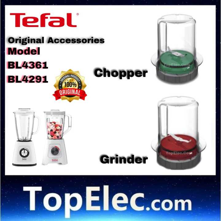 TEFAL ACCESSORIES CHOPPER | GRINDER blender jug BL4361 (JUG WITH BLADE ...