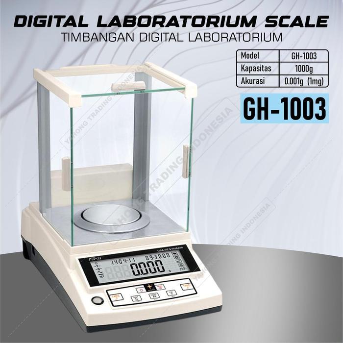 TIMBANGAN DIGITAL LABTRONICS ANALITIK LAB GH-1003 1000G 0.001 1MG ...