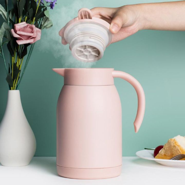 【ZEN】Termos Air Panas Dingin Bahan Stainless Luar Plastik Vacuum Jug ...