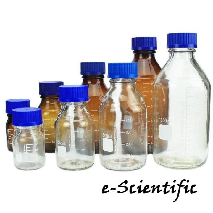 Laboratory Bottle (Clear / Amber), Glass, Economical | Lazada