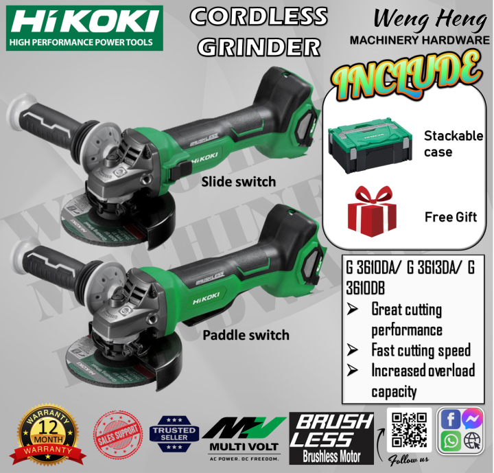 100% Genuine HItachi/ Hikoki MULTI VOLT (36V series) Brushless Cordless ...