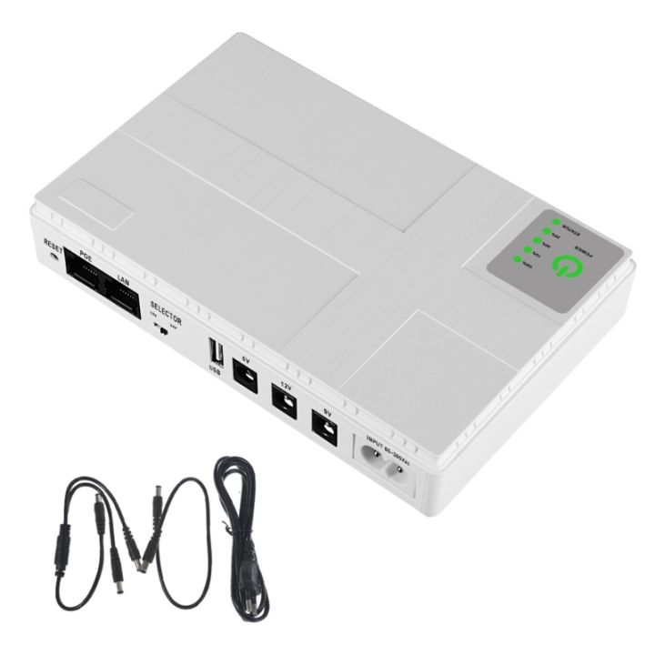 UPS Uninterruptible Battery Backup 10400mAh DC 5V 9V 12V 1A Router UPS ...