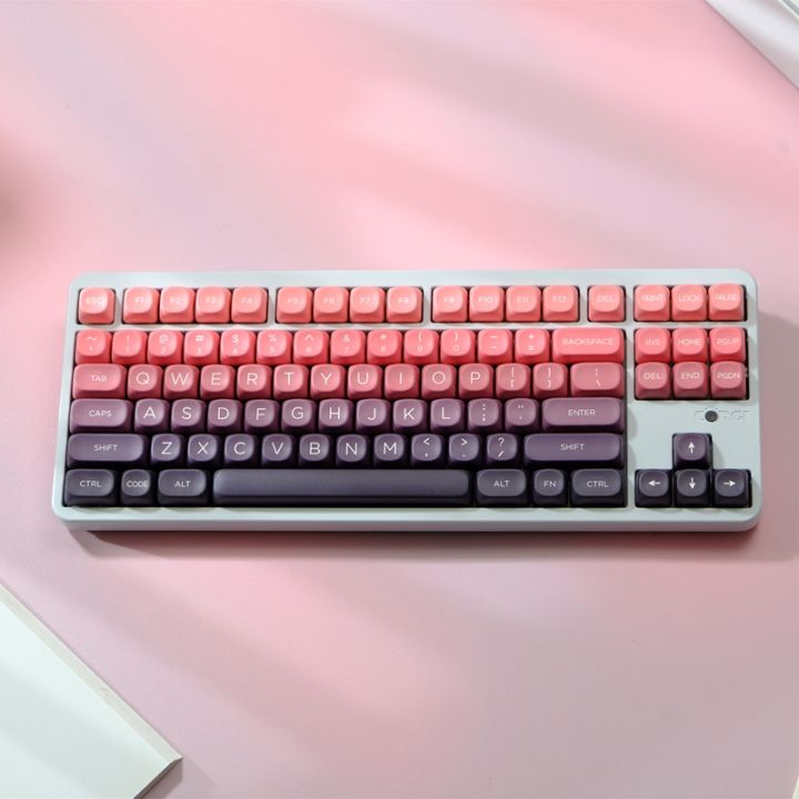 【Keycap Only】Red Bean Keycap Gradient Red Black Personalized keycap 126 ...