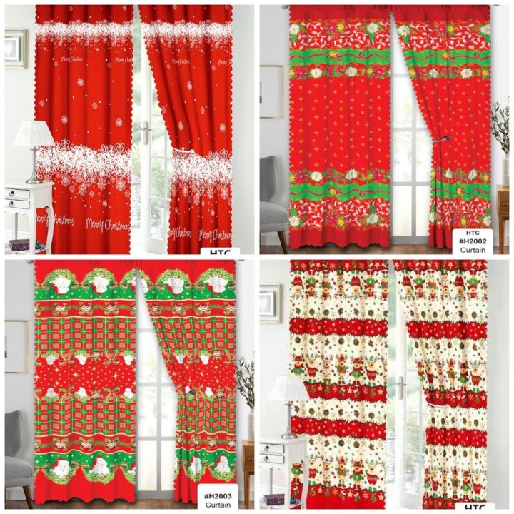 1PCS Fashion Red Curtain Sale Christmas Curtain New Design Kurtina for ...
