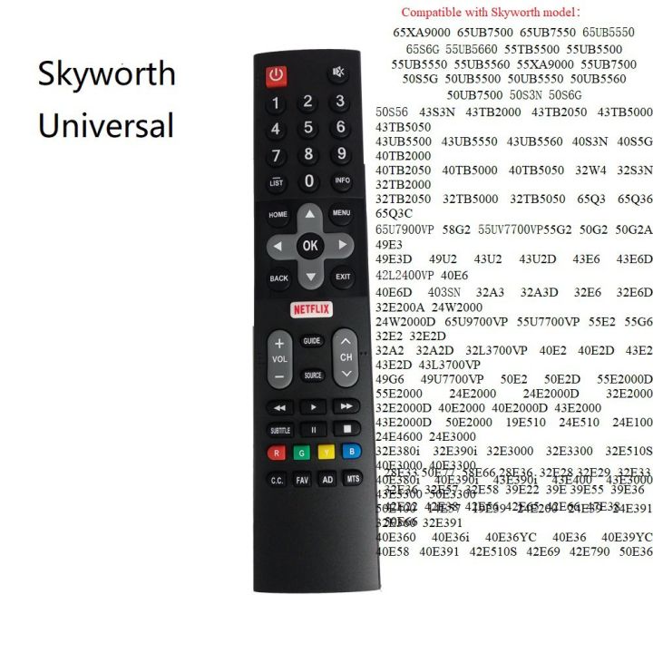 Universal all COOCAA Skyworth Smart Remote Control Skyworth Smart TV which is compatible to all ...