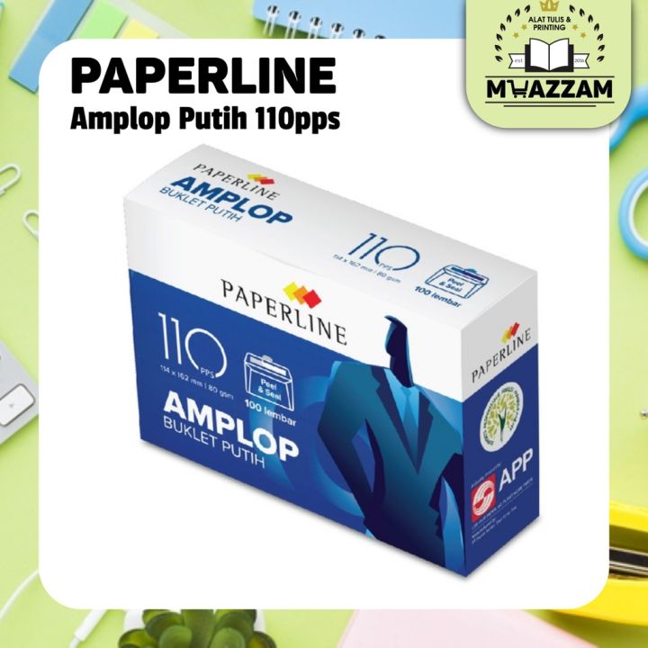 Paperline Amplop 110 pps Isi 100 lembar | Lazada Indonesia