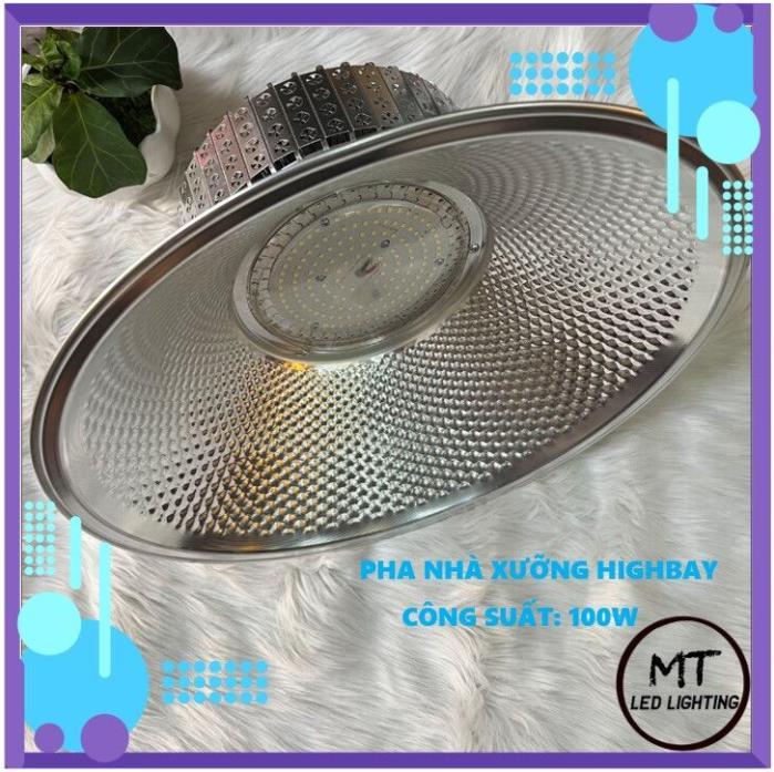Đèn Led pha xưởng chụp đèn tròn ánh sáng trắng 100W | Lazada.vn