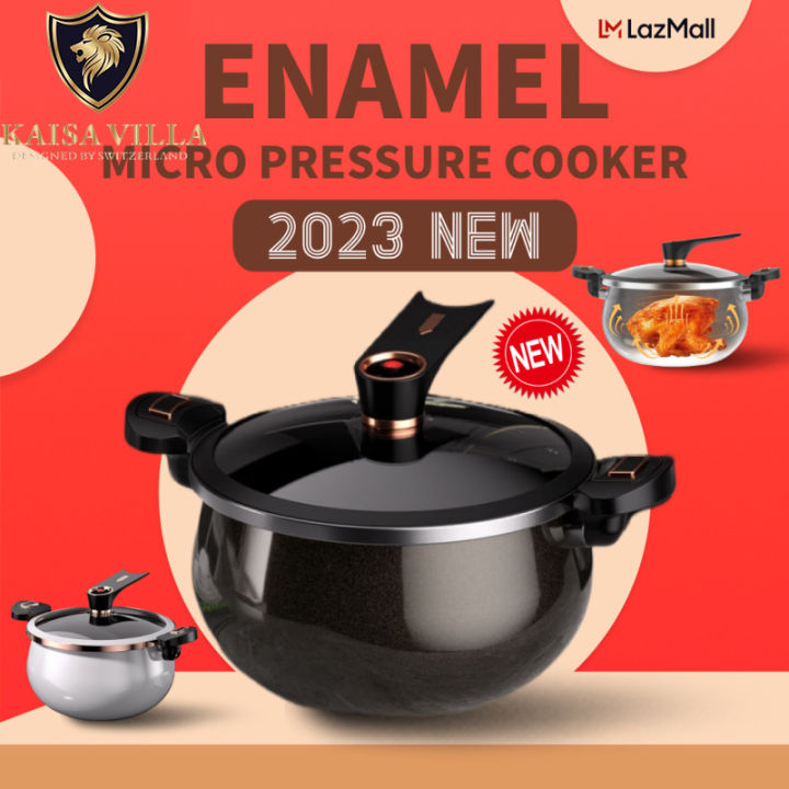 Kaisa MALL micro pressure cooker 3.5L 8L 10L Enamel Pot Non stick Pan ...