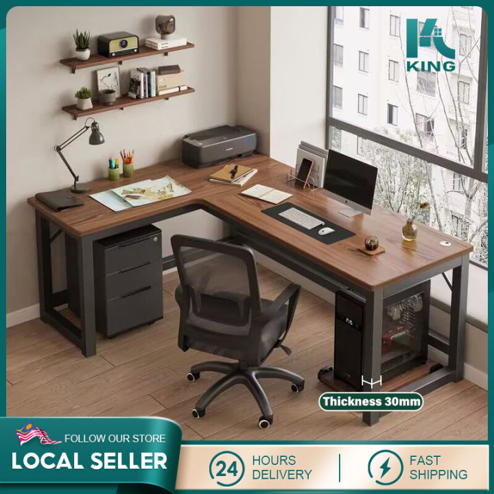 L-shaped Desk Corner Computer Table Household Bedroom Study Desk Simple ...