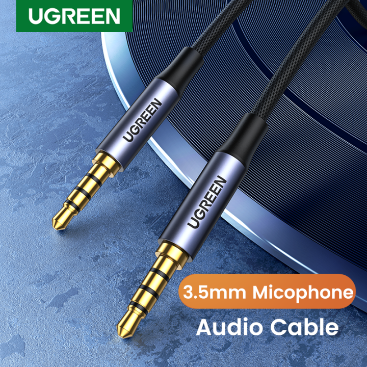 UGREEN 3.5mm to 3.5mm Stereo Audio Cable 4 Pole TRRS 4-Conductor ...