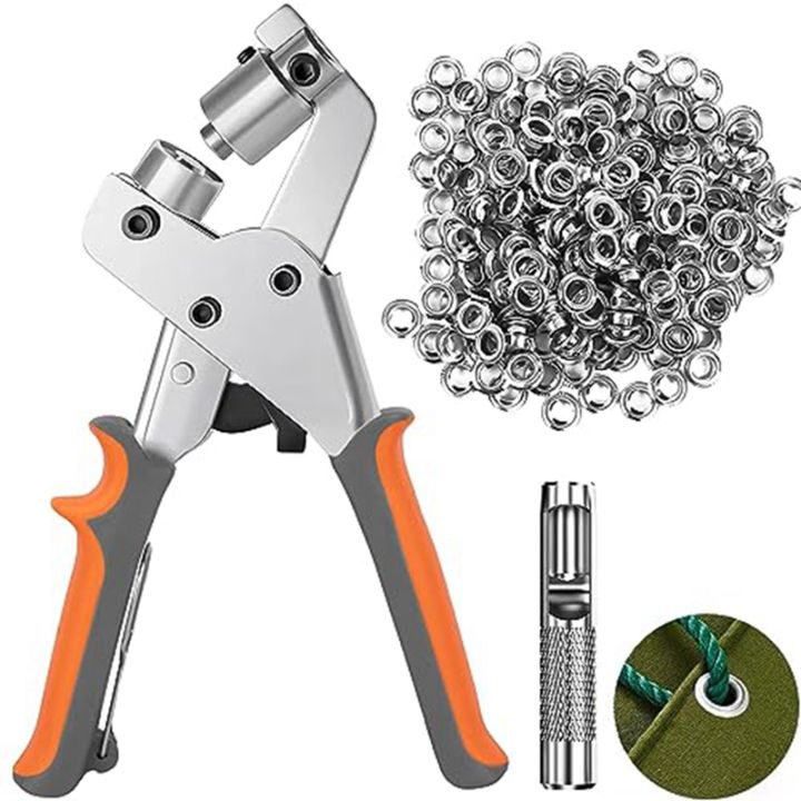(VMHJ) Tarp Grommet Kit Metal with 500 Grommets, Eyelet and Grommet ...