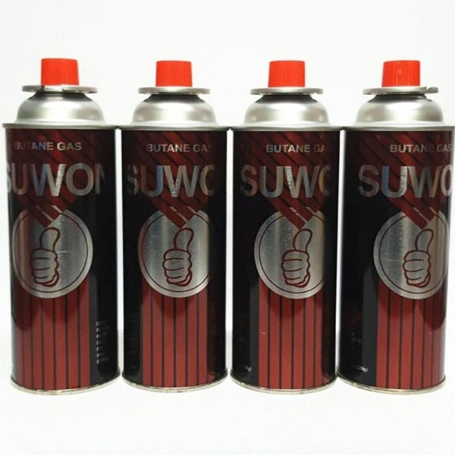 SUWON Safe Butane Gas for Gas stove 220g x 4 pcs Korea Gas Tank ...