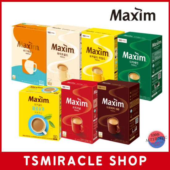 Maxim Coffee Mix Mocha Gold Decaffeinated Arabica Zero Sugar Korean ...