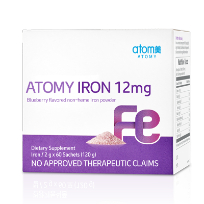 ATOMY IRON 2g x 60sachets Blueberry Flavour Iron eaily absorbed ...