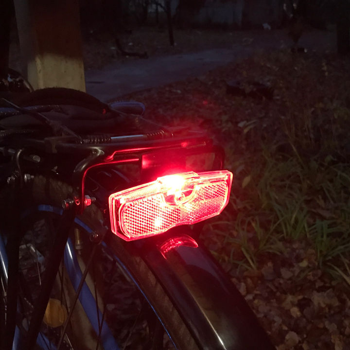 LED Mountain Bike Luggage Rack Taillight Bicycle Rear Seat Reflective ...