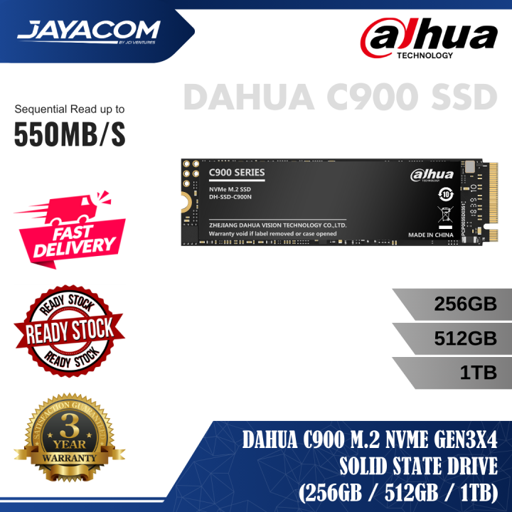 Dahua C900 M.2 NVMe Gen3x4 Solid State Drive SSD (256GB / 512GB / 1TB) | Lazada