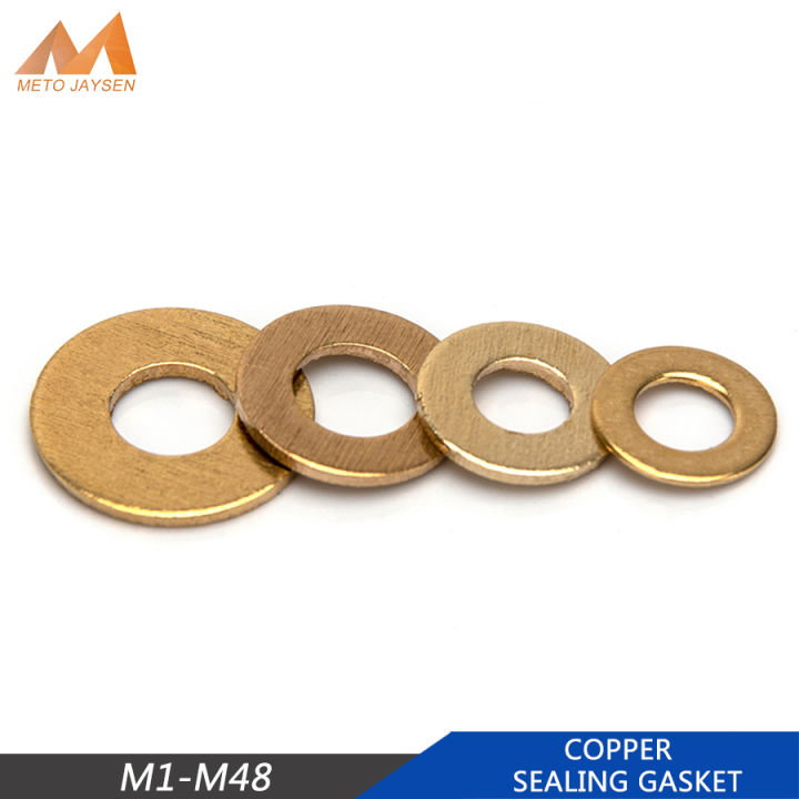 M6 M8 M10 M12 M14 M16 M18 M20 M22 M24 Brass Flat Gasket Copper Crush ...