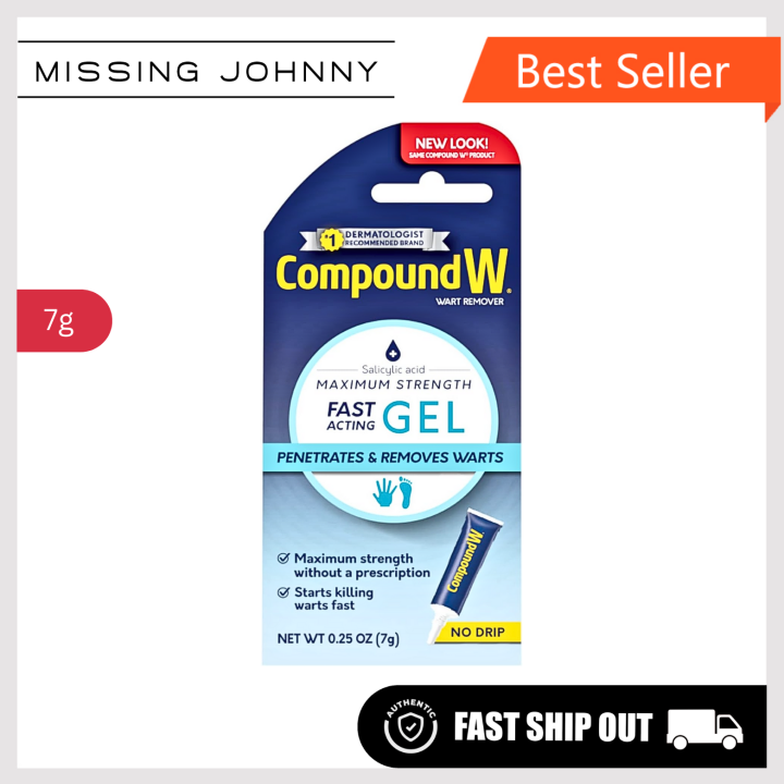 ON-HAND! Compound W Fast Acting Gel, Salicylic Acid Wart Remover, 7g ...