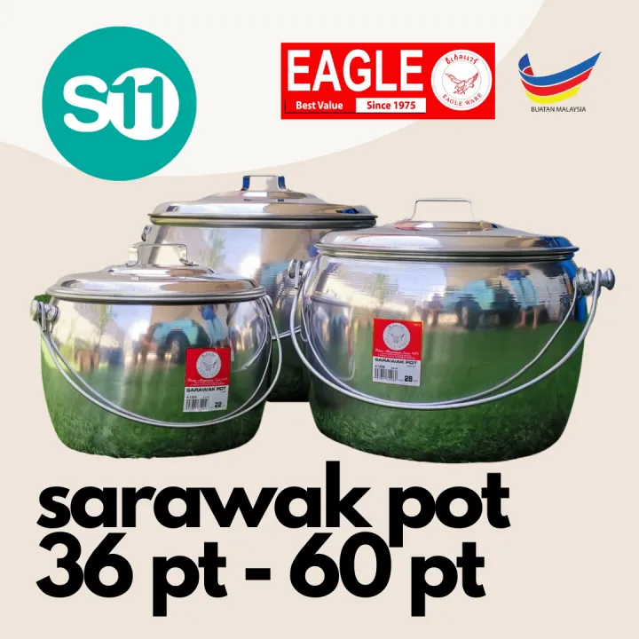 Periuk Sarawak Cap Helang Cap Kucing Tebal Emas 36pt/40pt/60pt/100pt ...