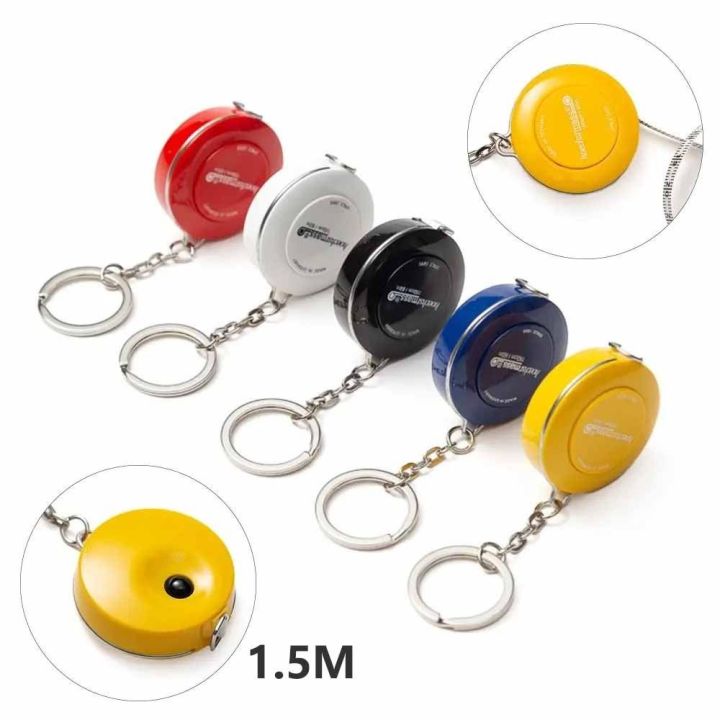 GHFT Centimet inch Dây Móc Khóa Tinh tế Di động Thước kẻ có thể thu vào ...