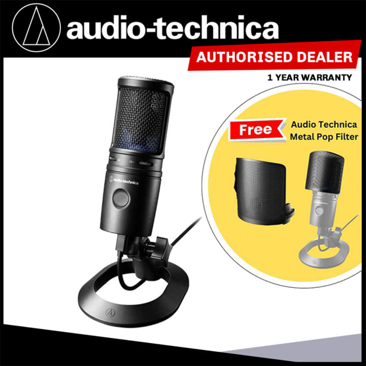Audio-Technica AT2020USB-X Cardioid Condenser USB Microphone, AT2020 ...