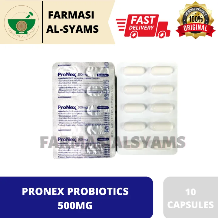 PRONEX PROBIOTICS 500MG CAPSULES 10'S | Lazada