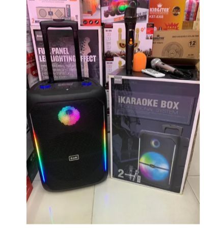 Brudo BTS-1808/BTS-1809 Trolley Rechargeable Wireless FM Audio Speaker ...