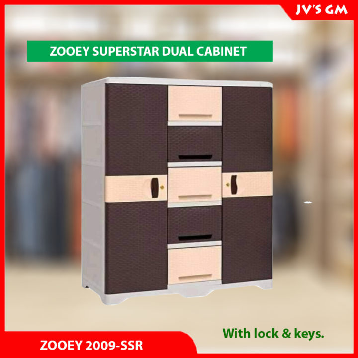 Zooey Superstar Dual Rattan Cabinet | Lazada PH