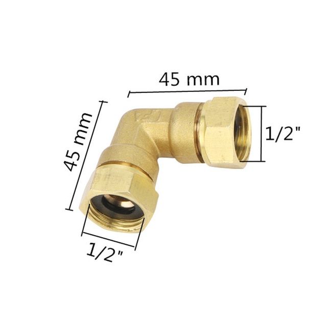 Brass Elbow G1/2 Junction Union Joint Coupling 1/2" Male/Female ...