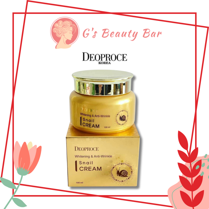 Deoproce Whitening & Anti-Wrinkle Snail Cream 100ml | Lazada PH