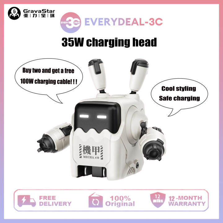 Gravastar Alpha 35 Fast Charger 35w Creative A35 Dog Charger For Iphone ...