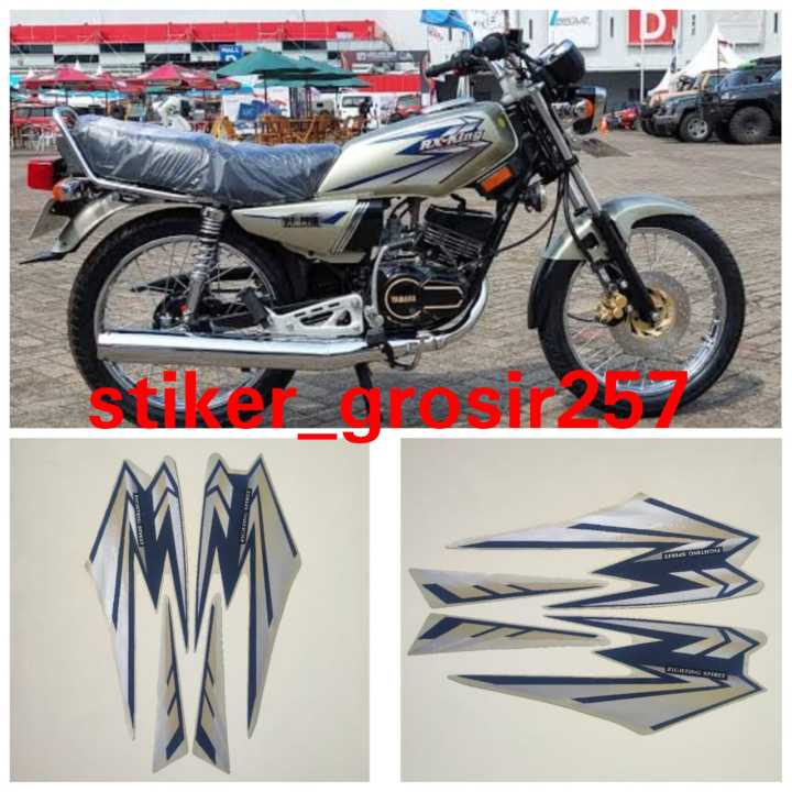 STIKER FULL SET STRIPING LIS BODY RX KING 2002 SILVER GOLD STANDAR ...