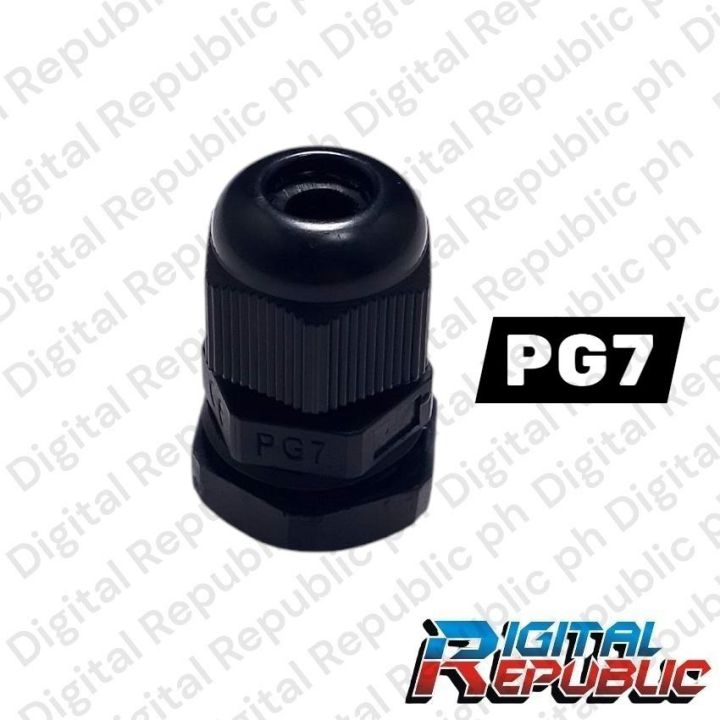 1/5/10 pcs Black Waterproof Nylon Cable Gland Connector Set PG-7 to PG ...