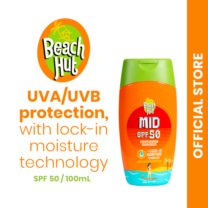 Beach Hut Sunblock MID SPF 50 Sunscreen Body Lotion 100mL | Lazada PH