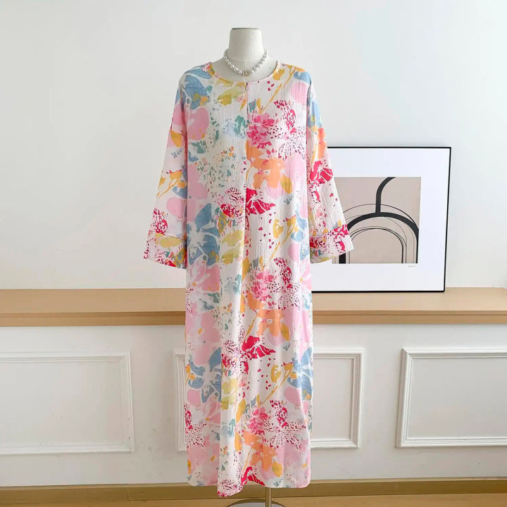 Nursing Kaftan, Farhah, Free Size, Invisible Zip, Suitable for Spring ...